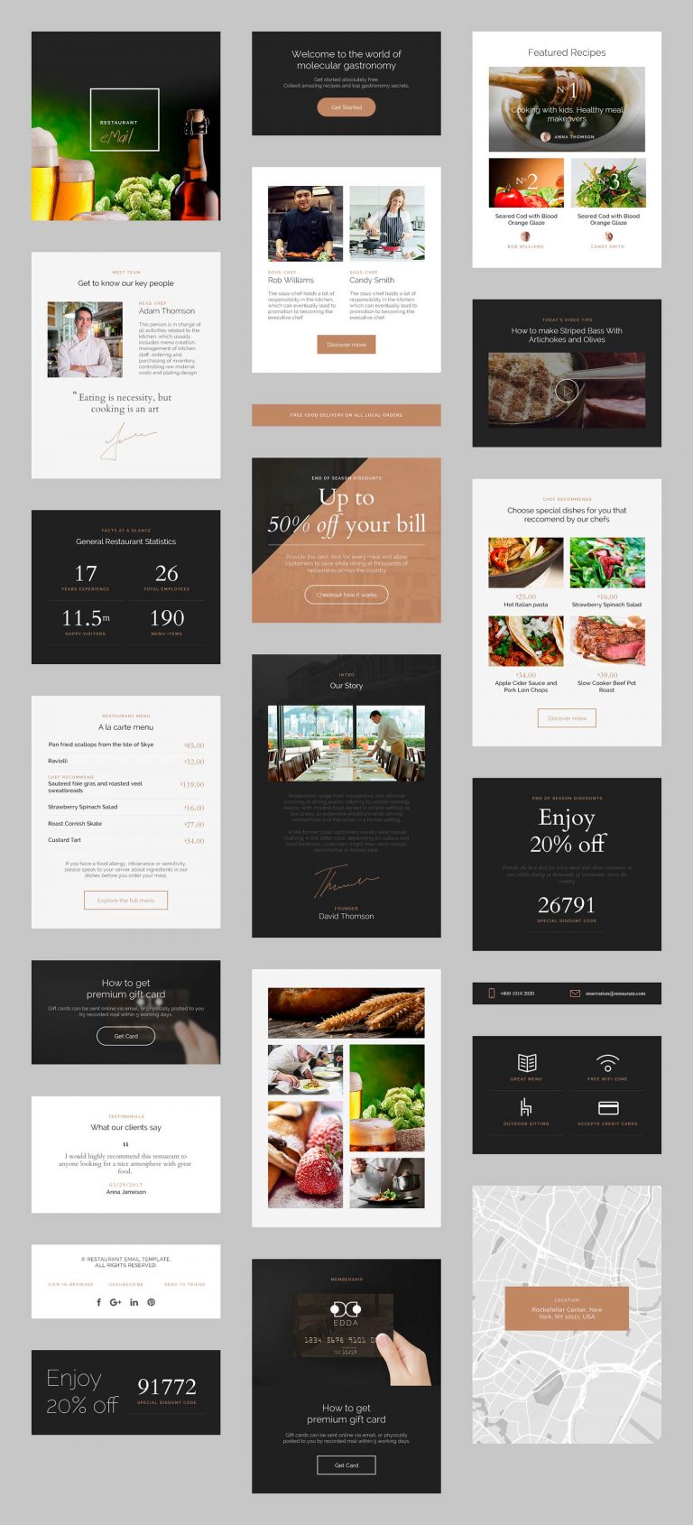 Restaurant Email Template - IdealUI